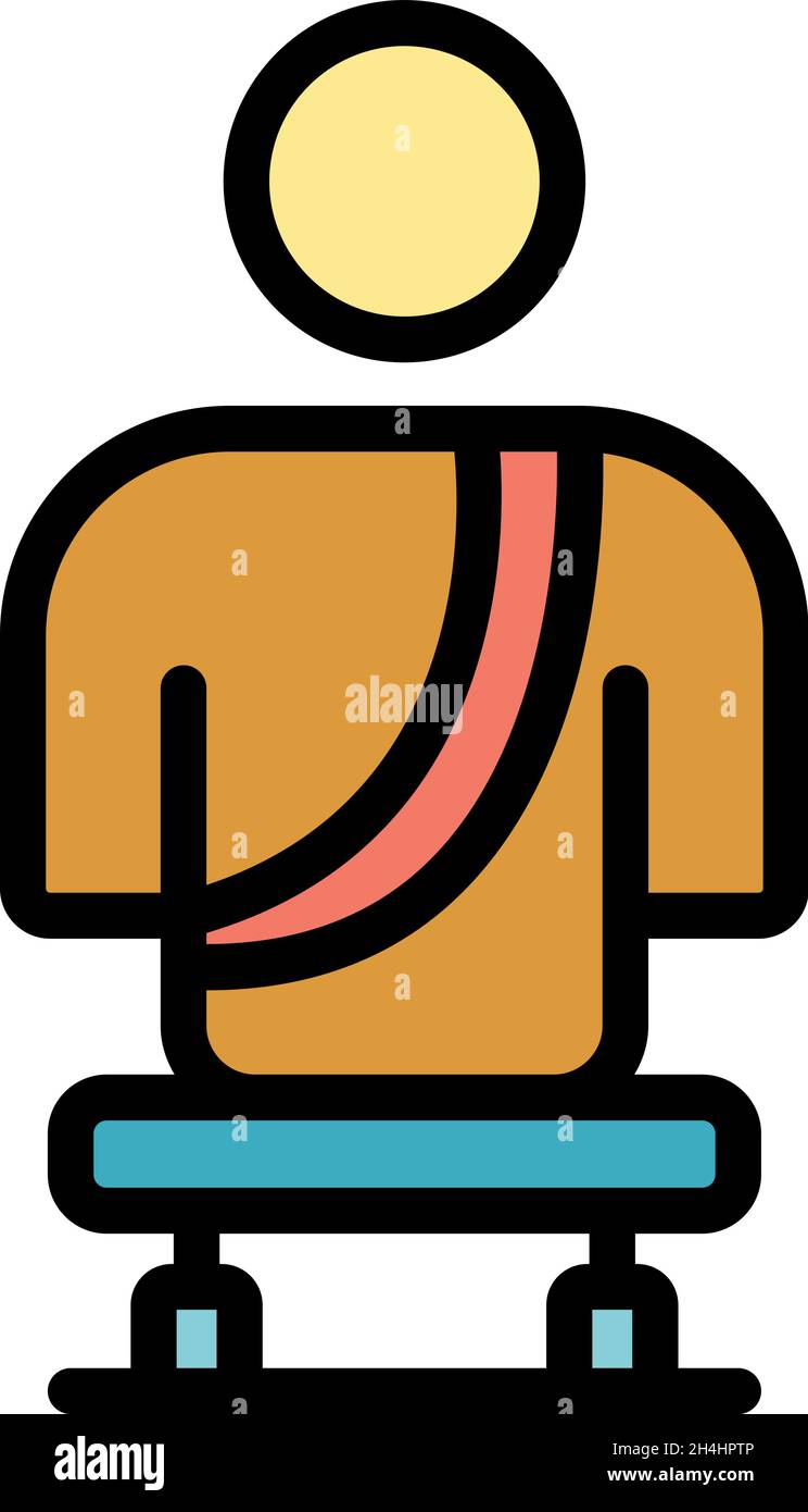 Amputated hands and legs icon. Outline amputated hands and legs vector ...