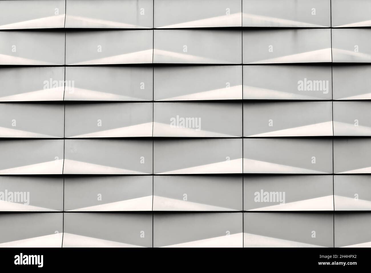 Abstract architecture detail. Background from gray monochrome metal ...