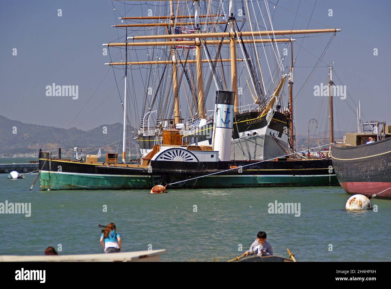The paddle steamer, 'Eppleton Hall' from the north-east of England, now ...