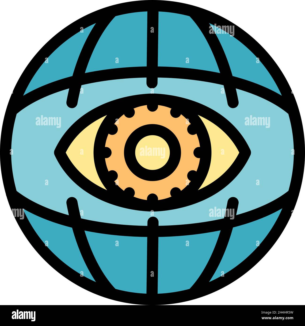 Optical globe logo design hi-res stock photography and images - Alamy