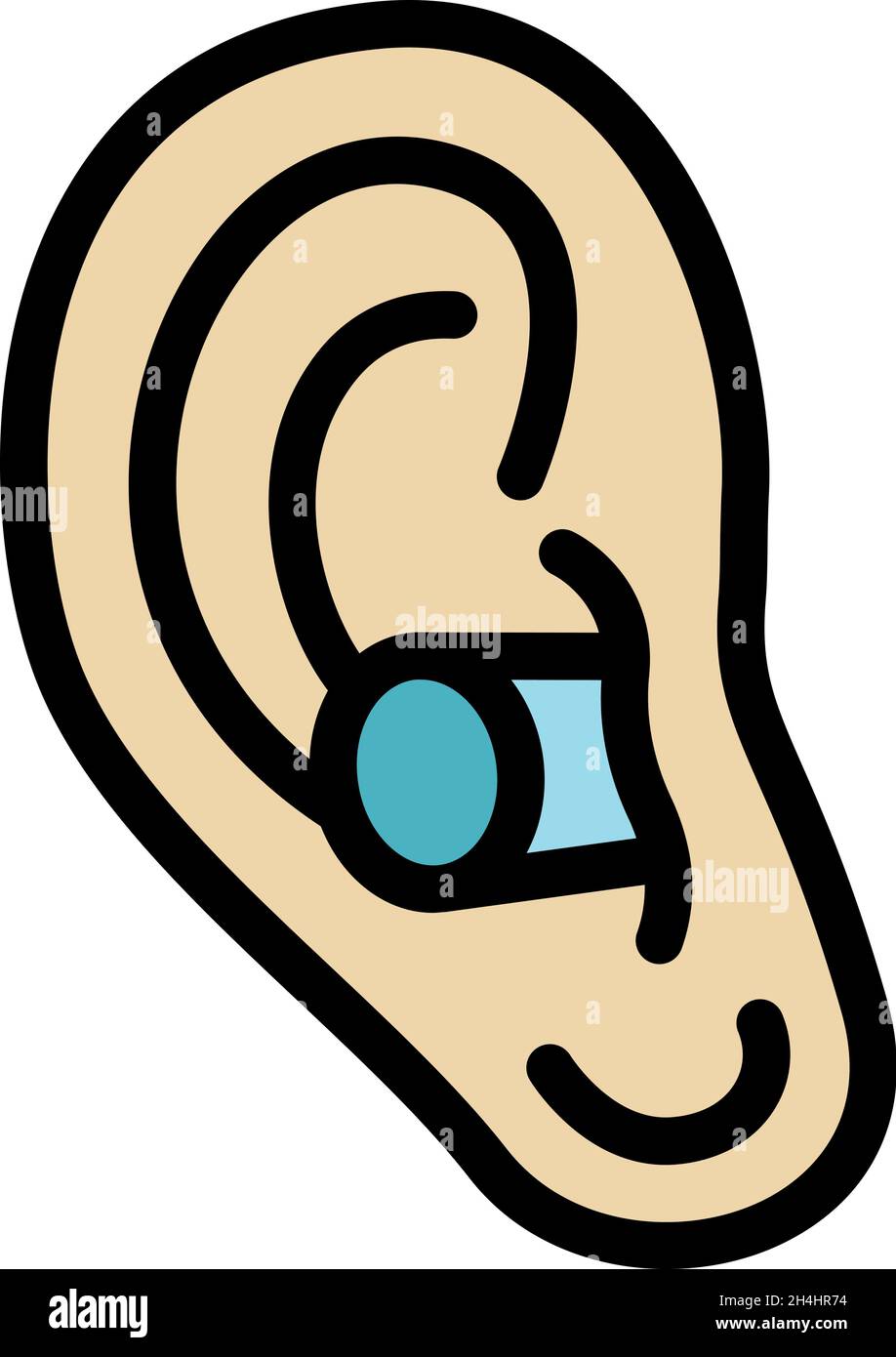 Rubber ear plugs noise Stock Vector Images - Alamy