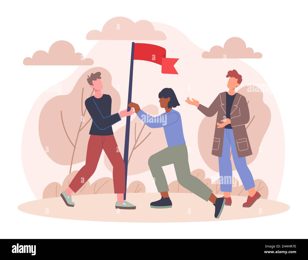 Team goals concept Stock Vector Image & Art - Alamy