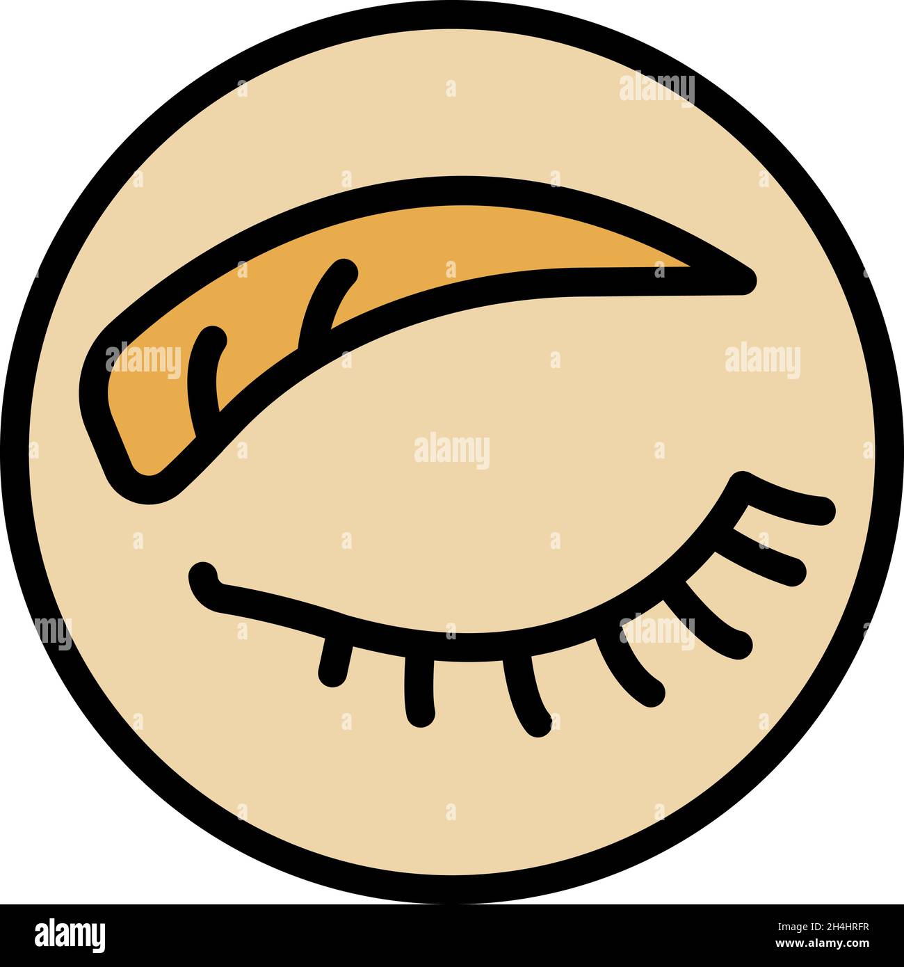 Wrinkles woman eye icon. Outline wrinkles woman eye vector icon color ...