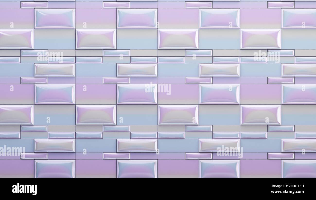 background pastel of different size rectangles. 3d rendering Stock ...