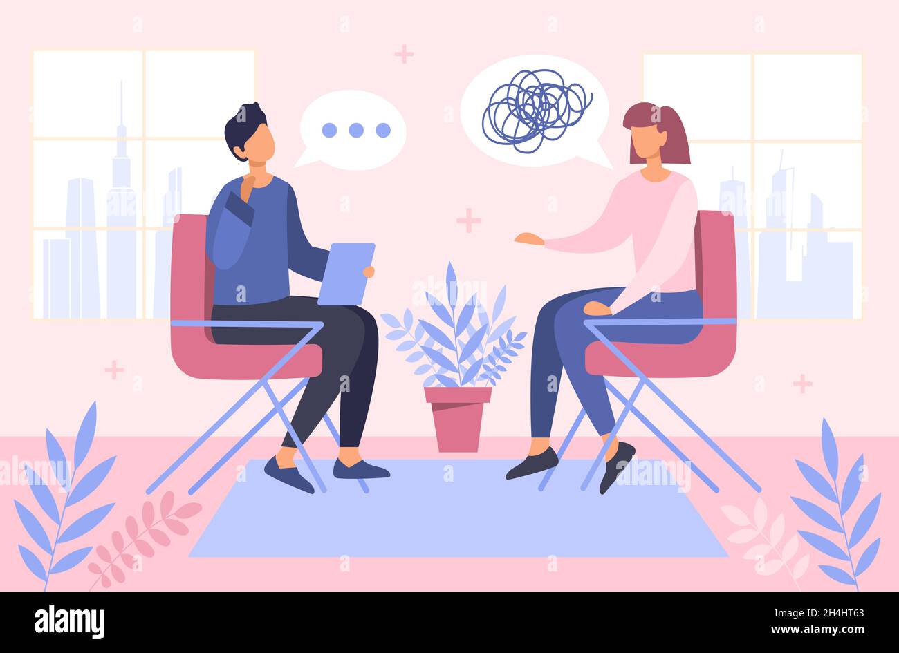 Psychological help concept Stock Vector Image & Art - Alamy