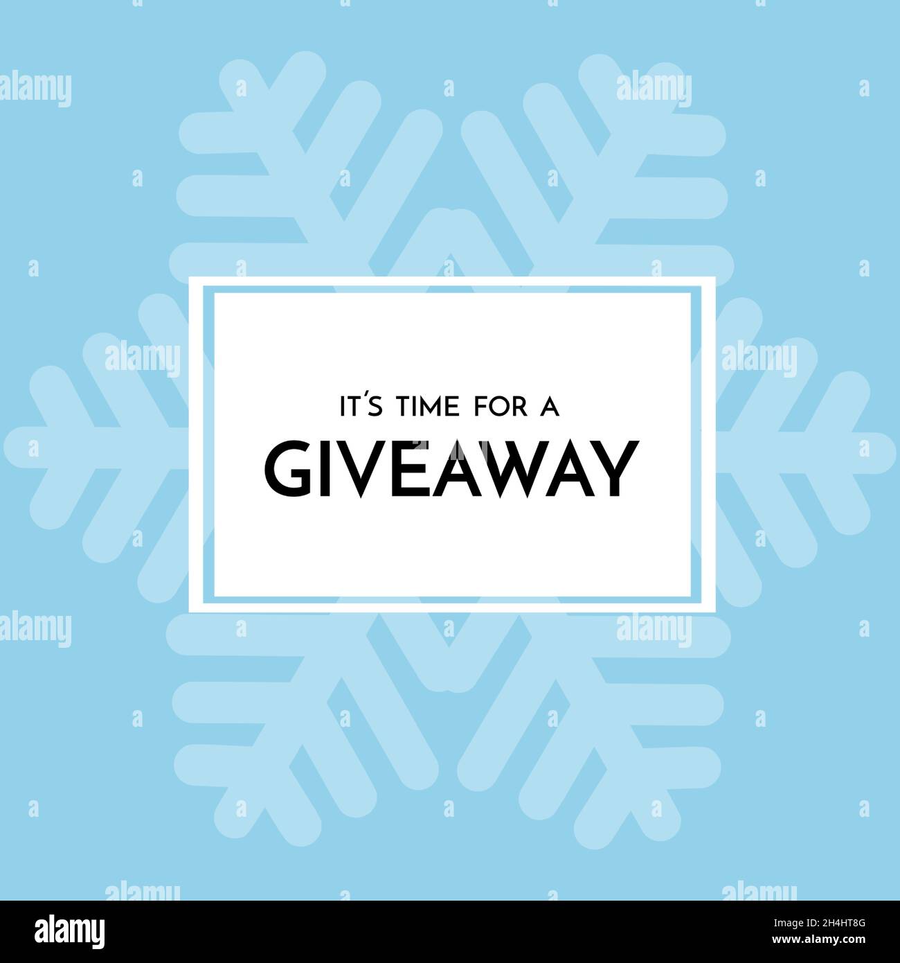 Giveaway banner template. Time for Giveaway phrase on light background ...