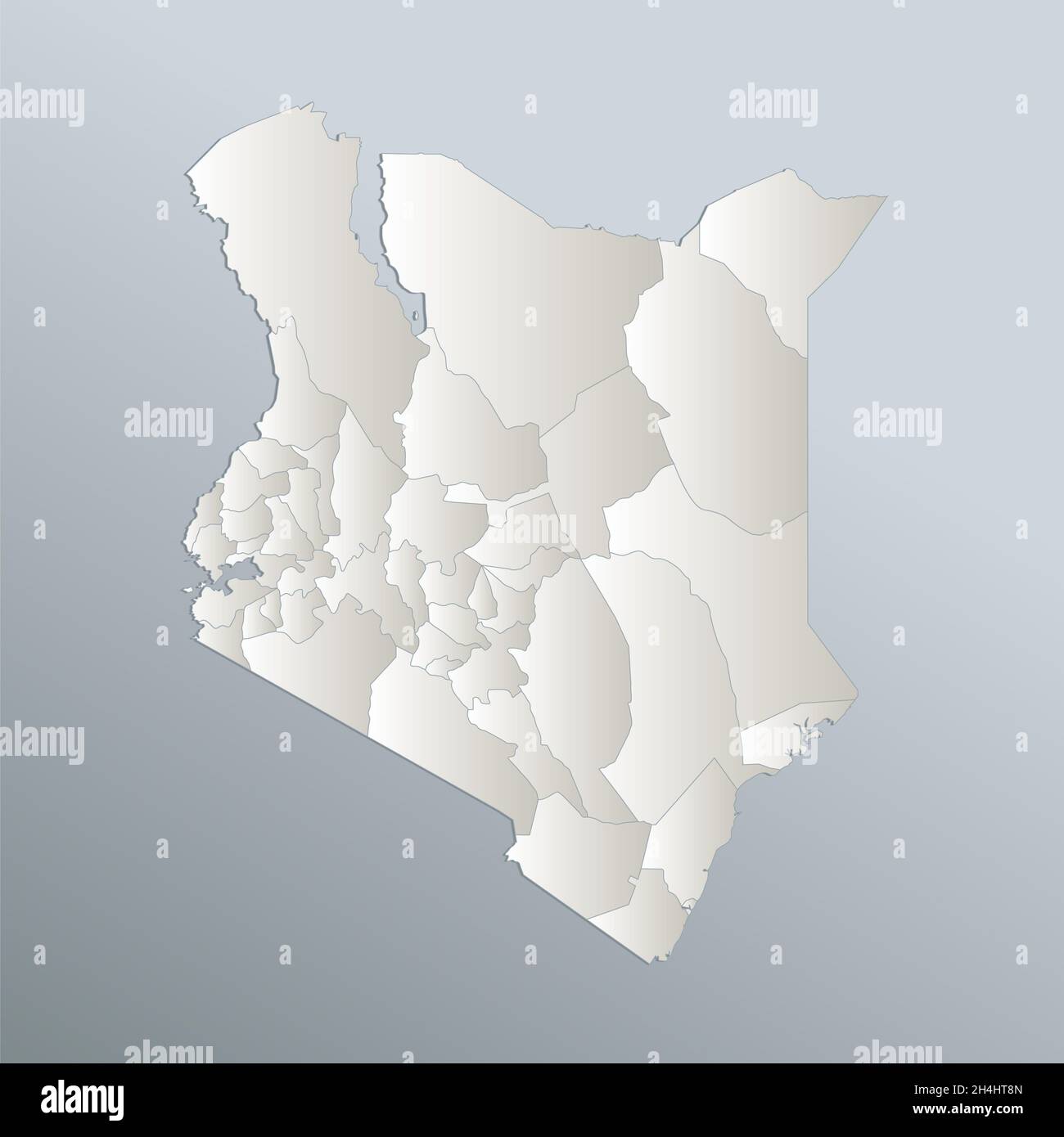 Kenya political map capital nairobi hi-res stock photography and images ...