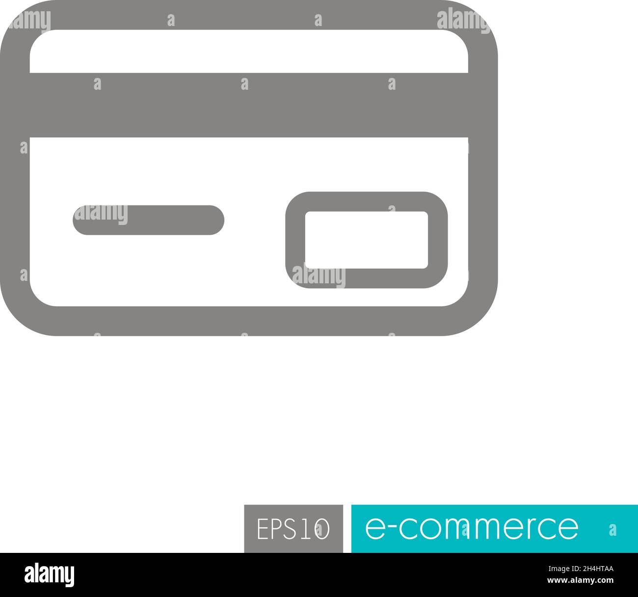 Credit card icon. E-commerce sign. Graph symbol for your web site ...