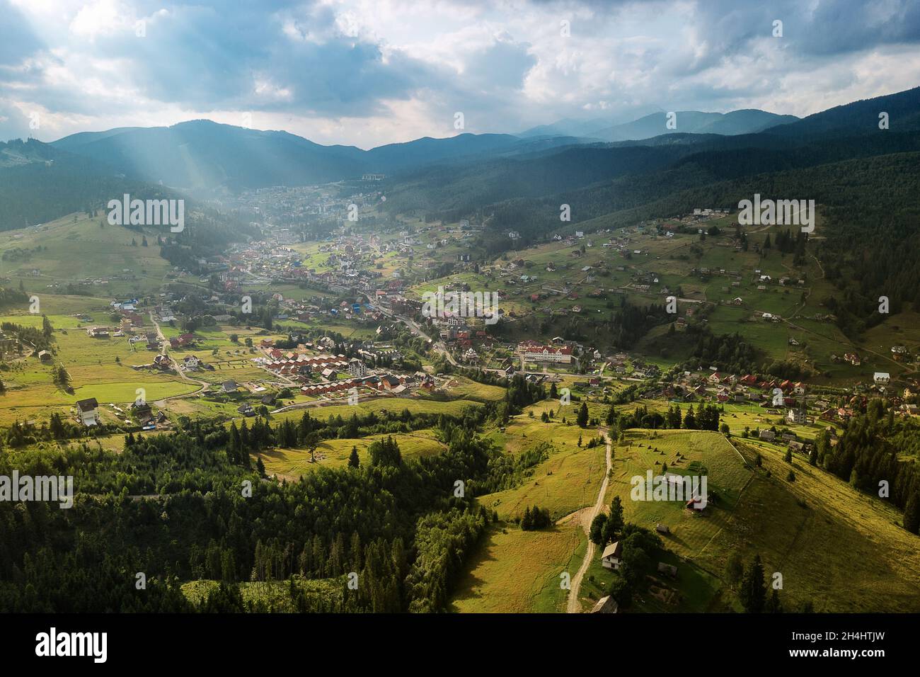 Carpathian mountain landscape Stock Photo - Alamy