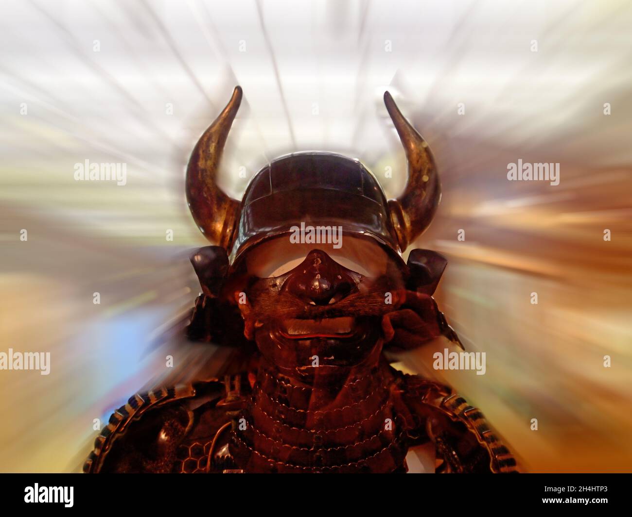 Japanese samurai armour with motion blur effect at the Great North ...