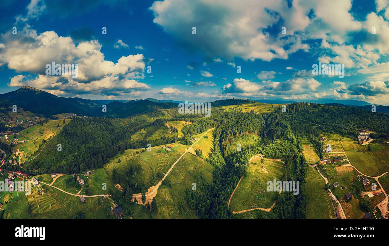 Carpathian mountain landscape Stock Photo - Alamy