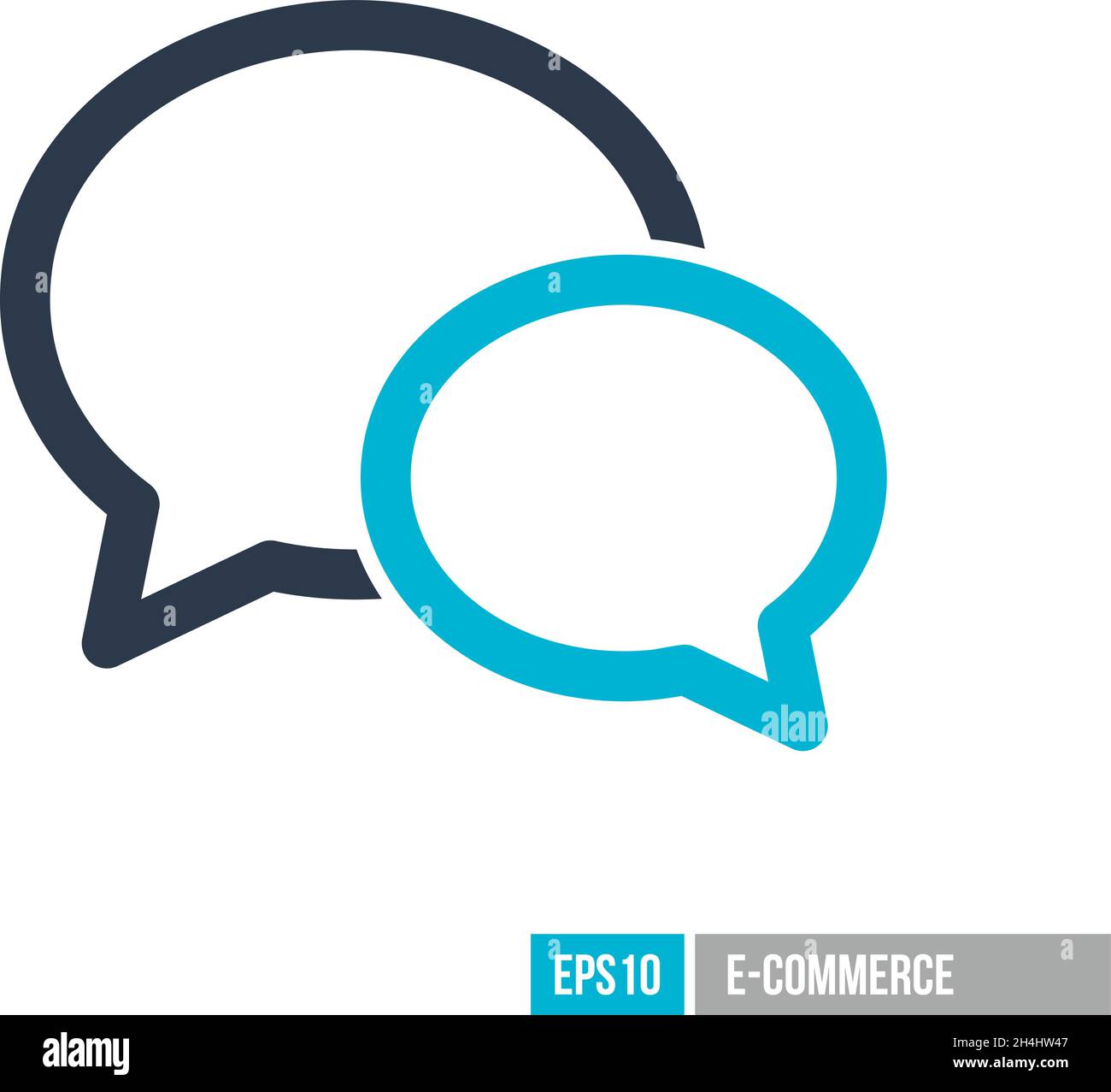 Chat speech icon. E-commerce sign. Graph symbol for your web site ...