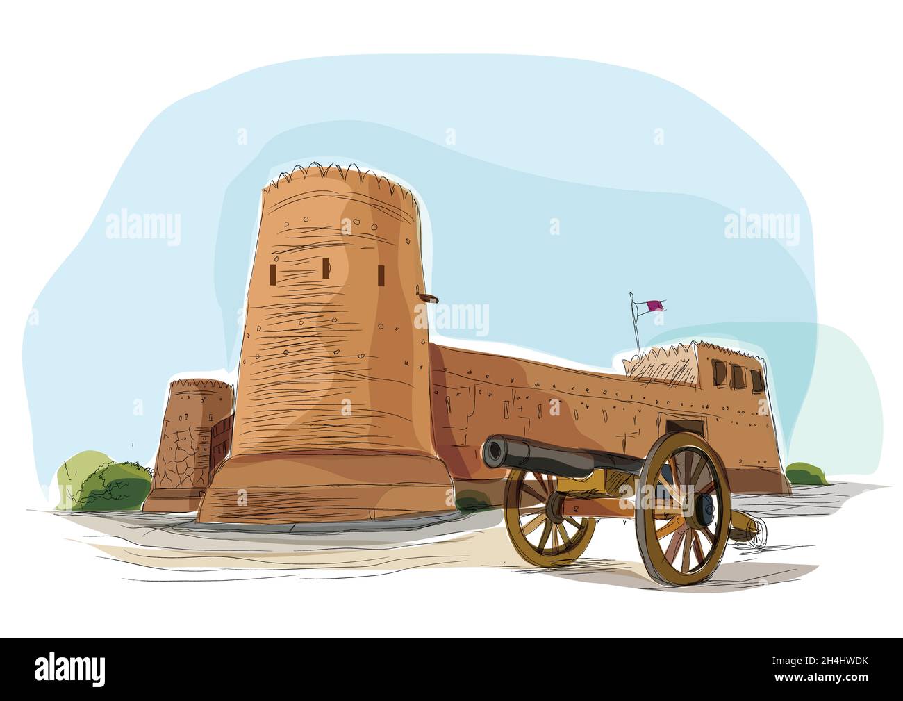 Landmarks in Qatar Stock Photo - Alamy