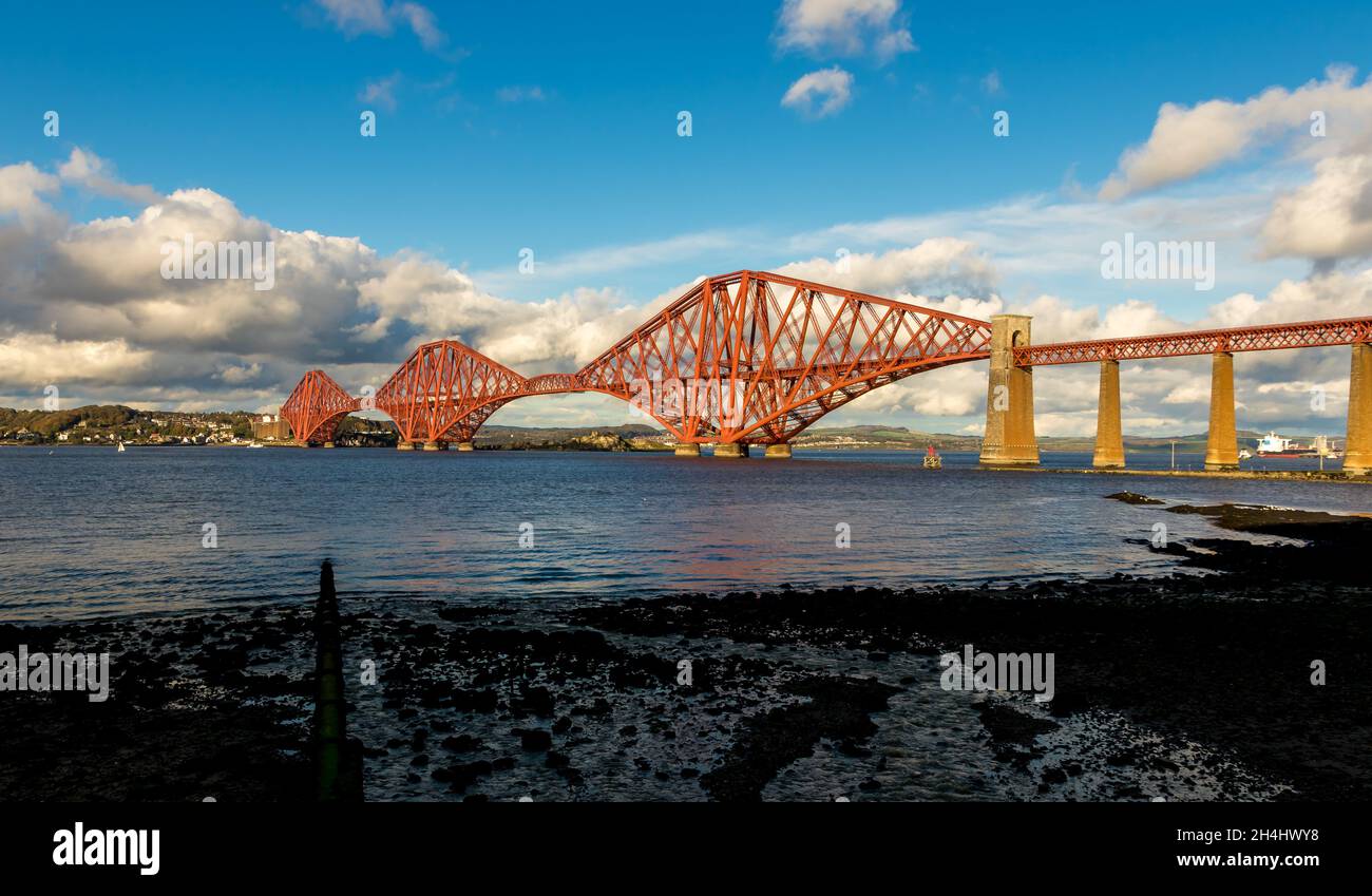 Various shots of The Forth bridge area Scotland Stock Photo - Alamy