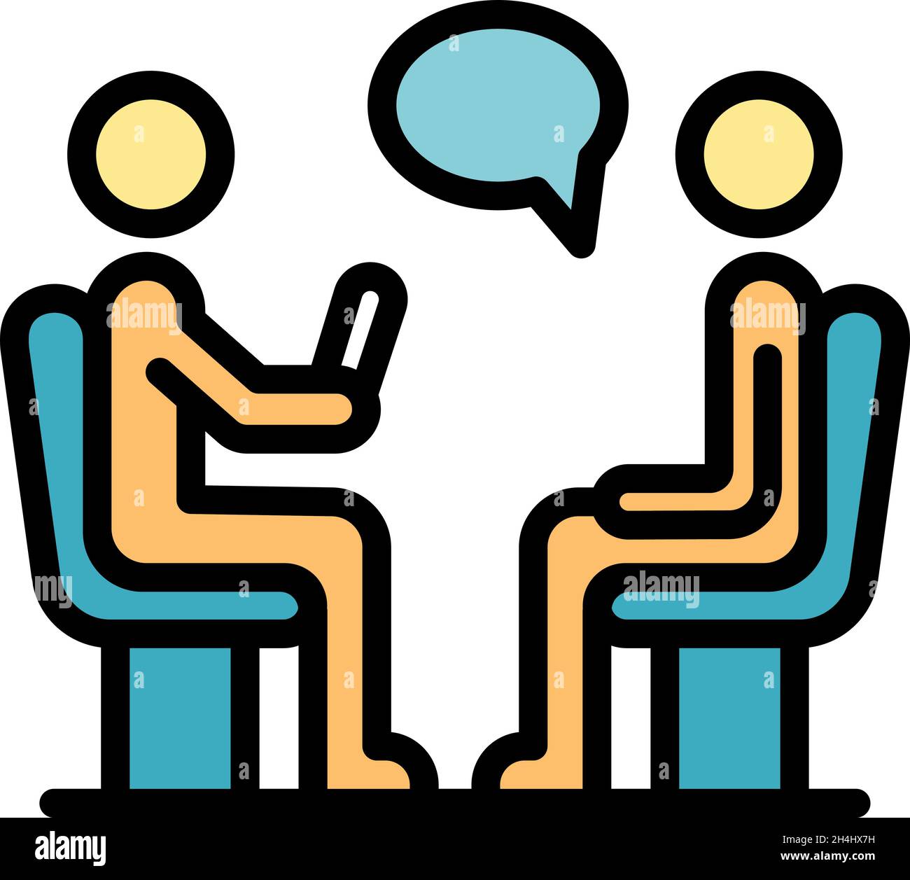 Psychologist session icon. Outline psychologist session vector icon ...