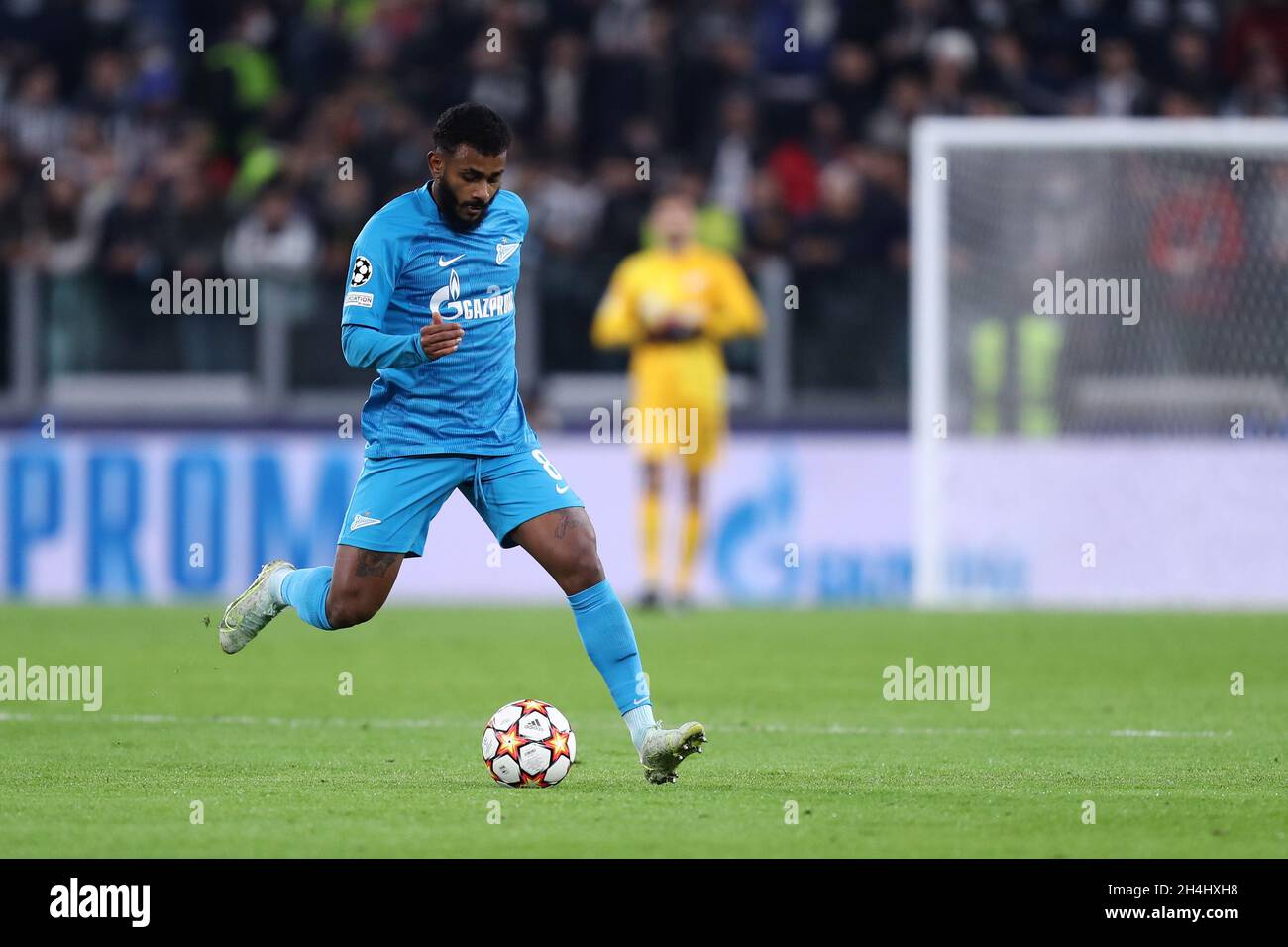 Marcus Wendel of Fc Zenit in action during the Uefa Champions League ...
