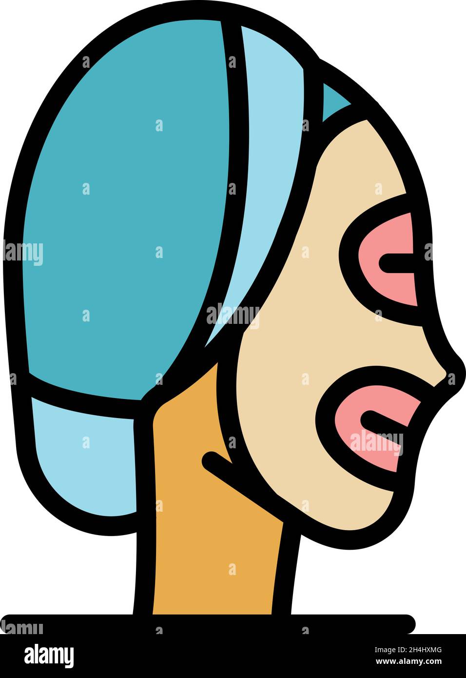 Wrinkles cosmetology peeling icon. Outline wrinkles cosmetology peeling ...