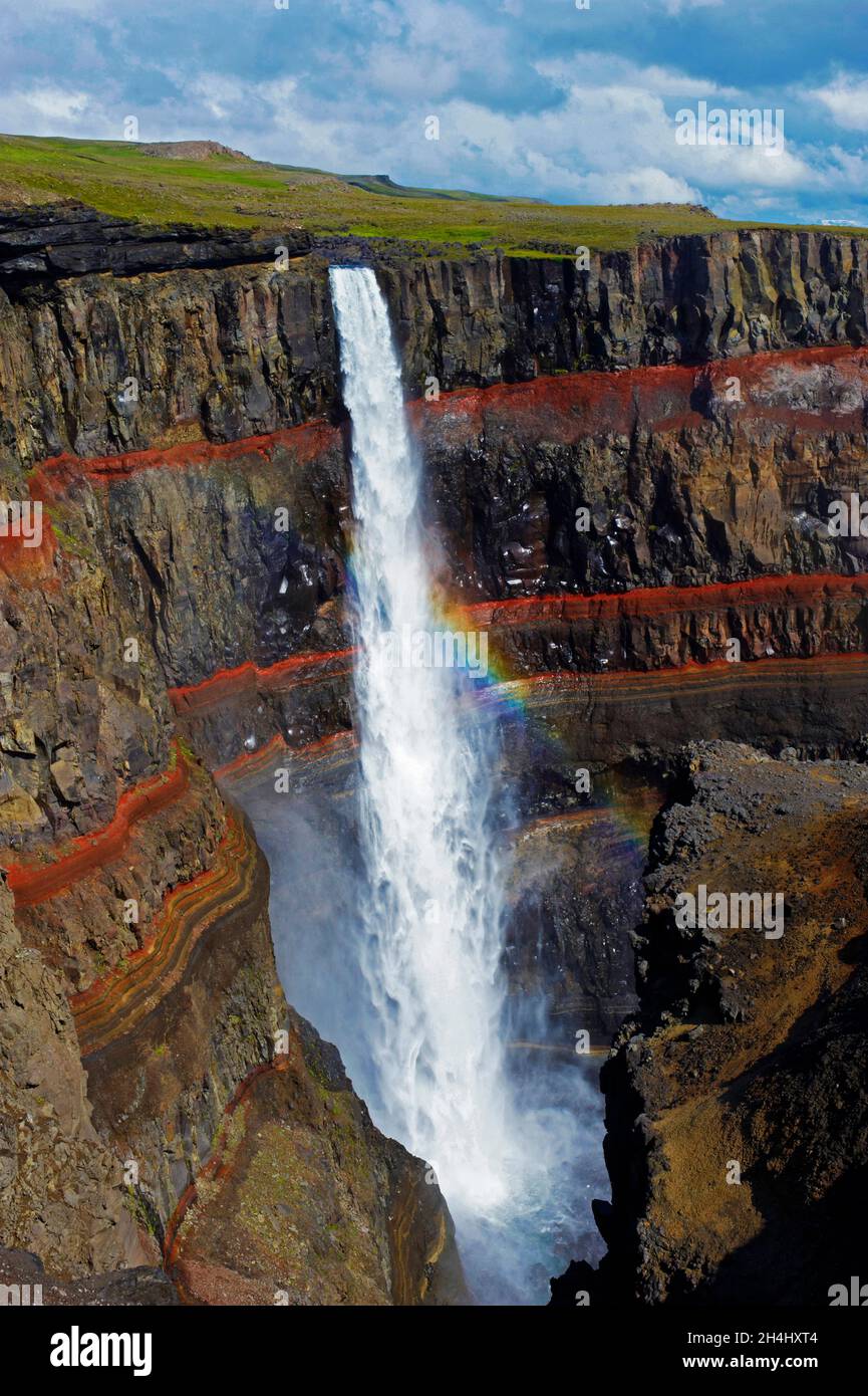 Iceland hengifoss waterfall hi-res stock photography and images - Alamy