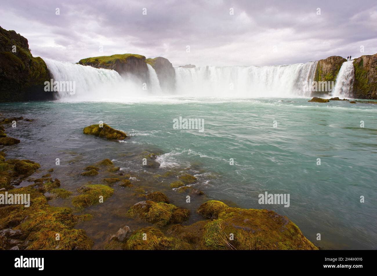 Islande, cascade de Godafoss // Iceland, Godafoss waterfall Stock Photo ...
