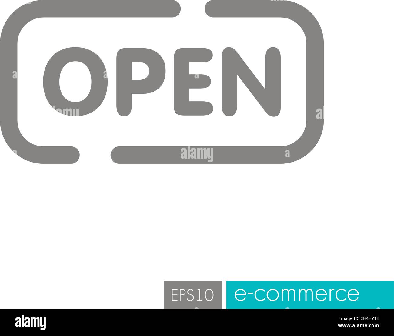 Open Vector icon. E-commerce sign. Graph symbol for your web site ...