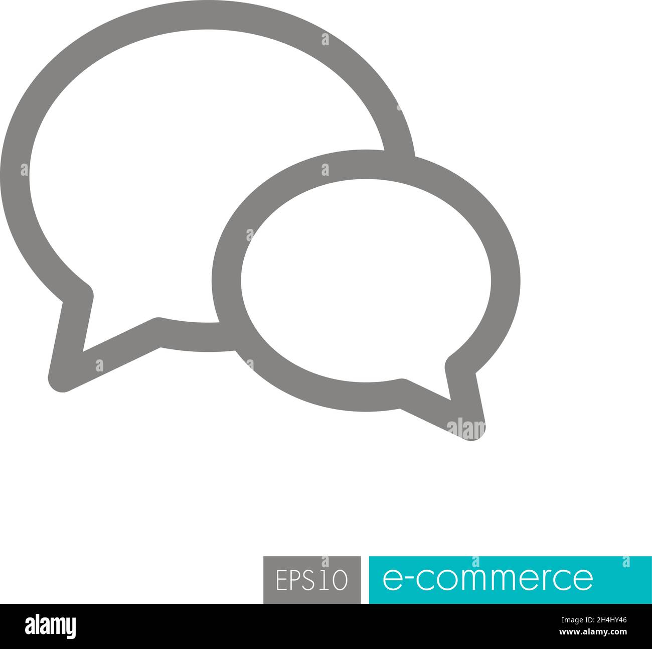 Chat speech icon. E-commerce sign. Graph symbol for your web site ...