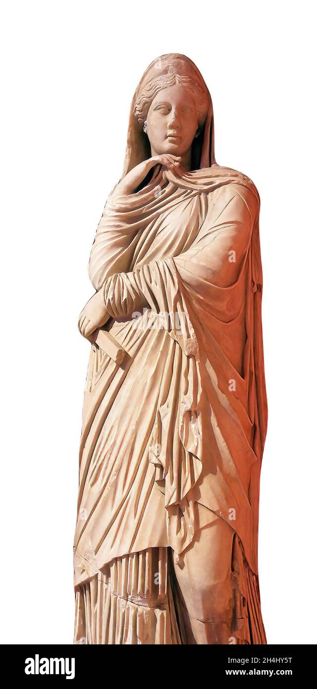 Statue of emperor Hadrian from a museum in Antalya, Turkey Stock Photo ...