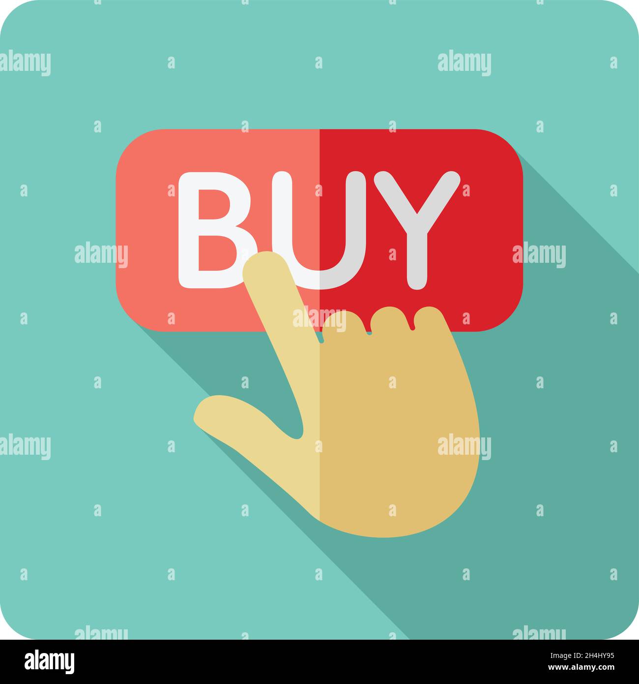 Finger pointing to buy sign icon. E-commerce sign. Graph symbol for ...