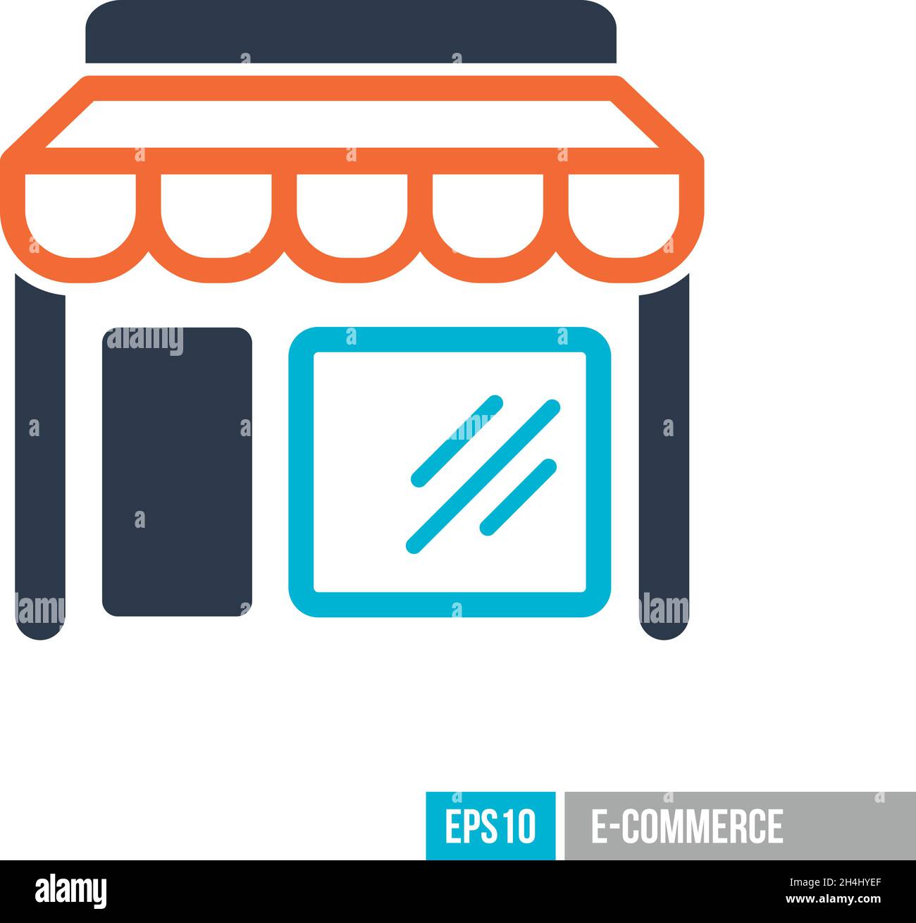 Store front isolated icon. E-commerce sign. Graph symbol for your web ...