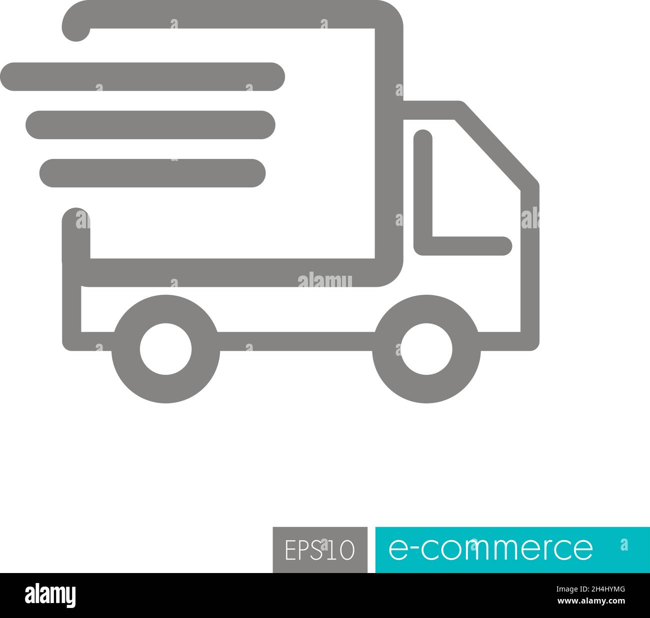 Quick shipping truck logo hi-res stock photography and images - Alamy