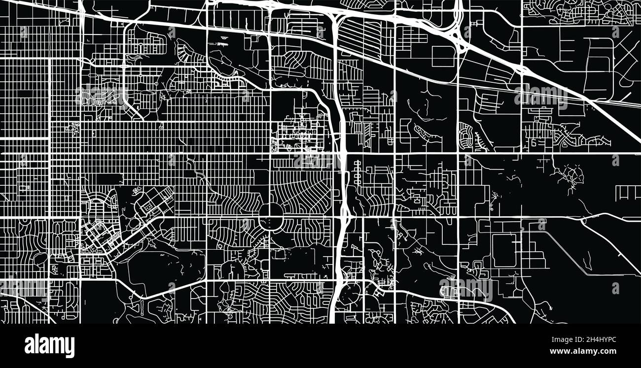 Urban vector city map of Aurora, Colorado , United States of America ...