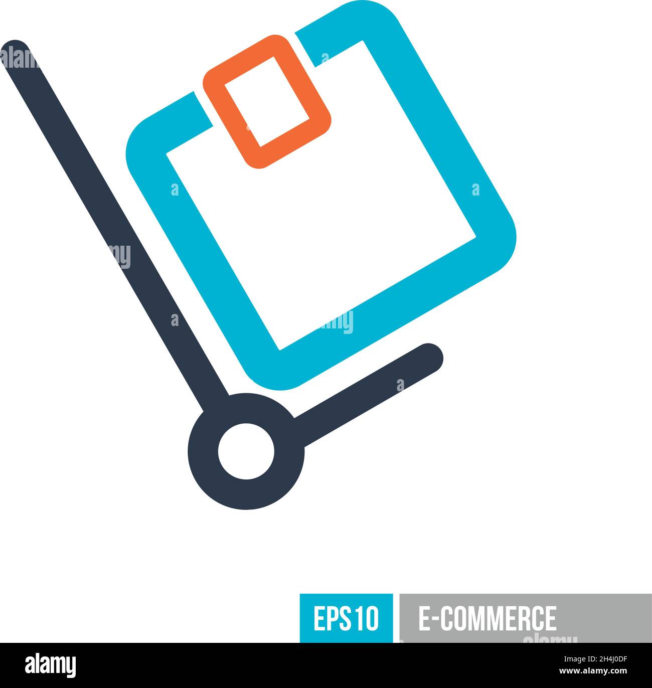Hand truck icon. E-commerce sign. Graph symbol for your web site design ...