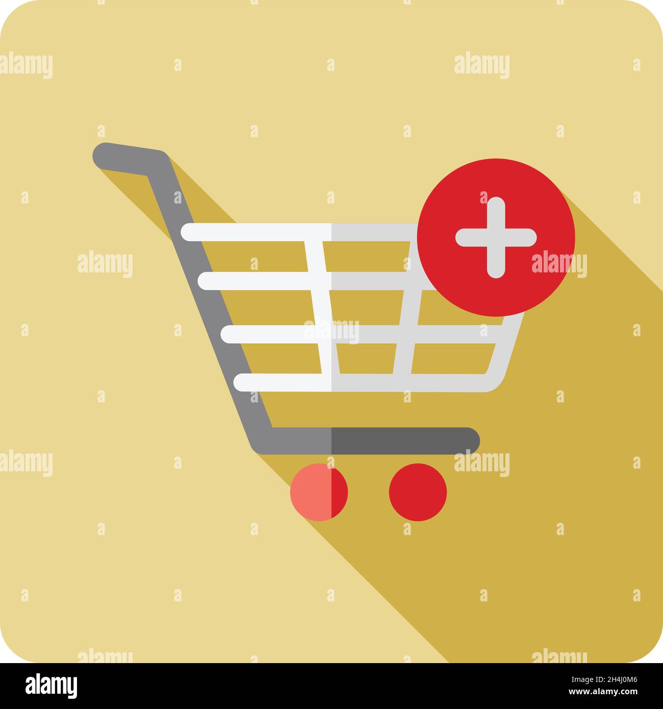 Shopping cart icon with plus. Add from cart. E-commerce sign. Graph ...