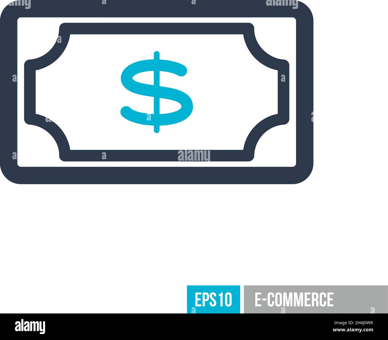 Dollar money banknote icon. E-commerce sign. Graph symbol for your web ...