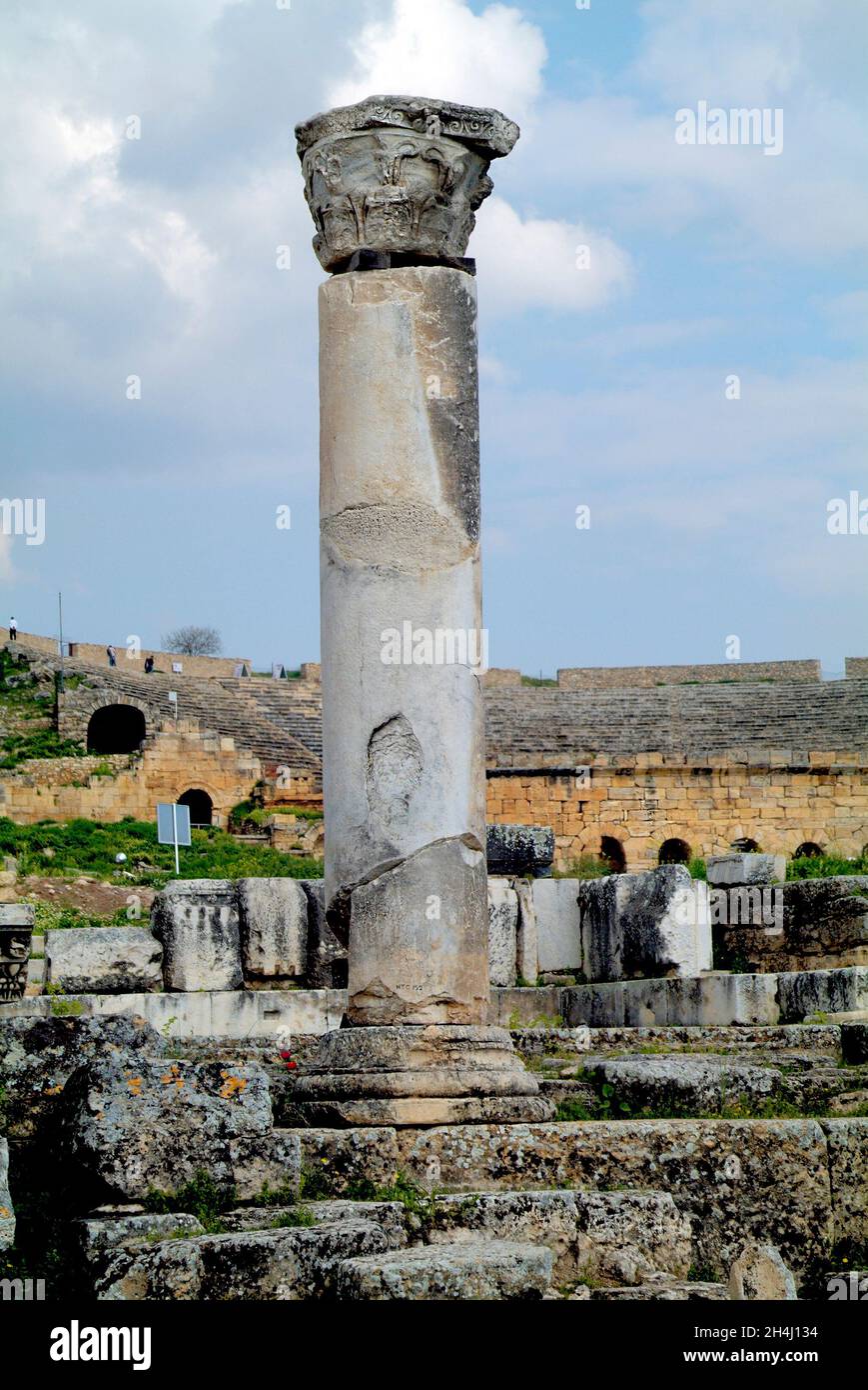 Turkey, Unesco World Heritage site of ancient Hierapolis Stock Photo ...