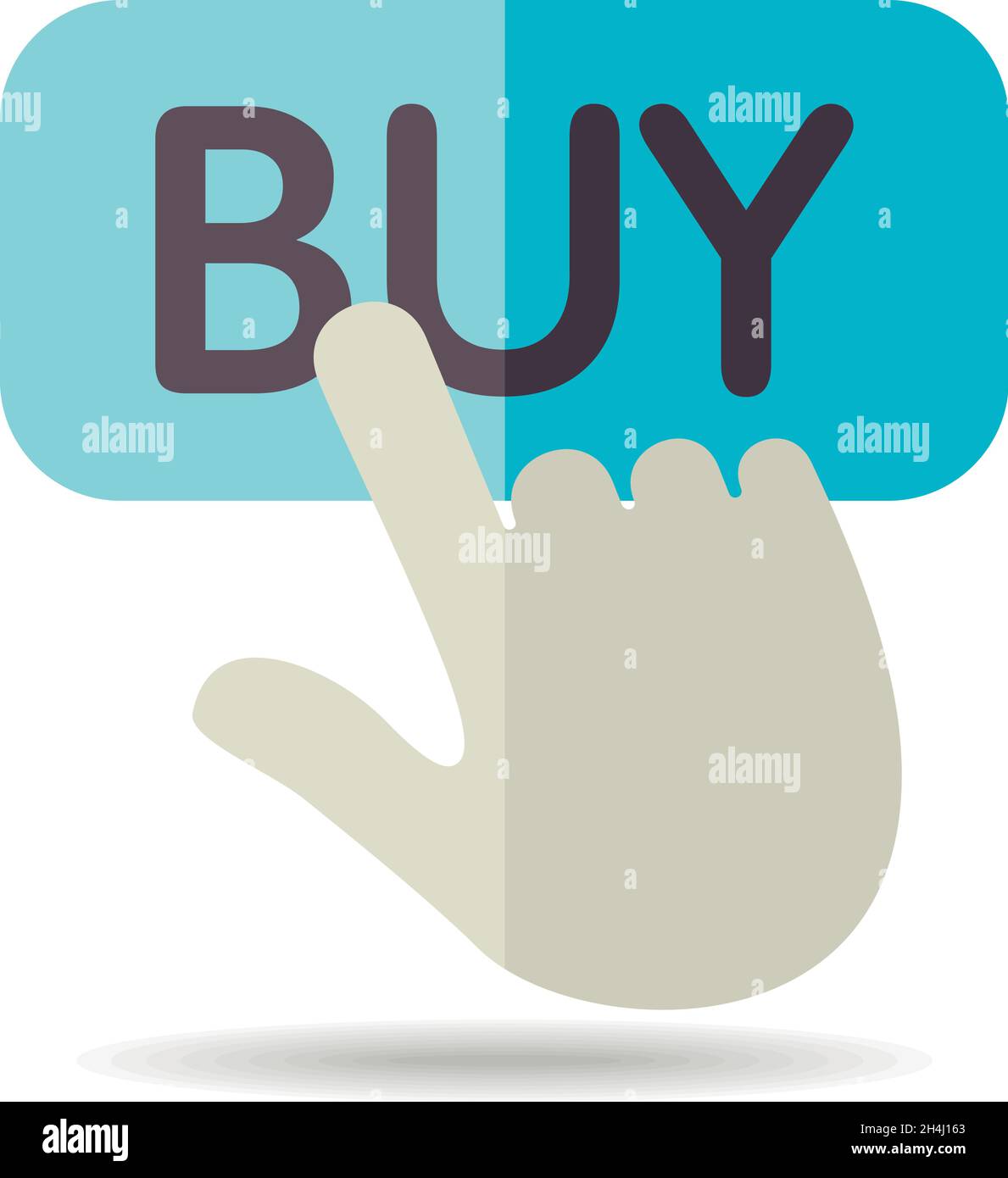 Finger pointing to buy sign icon. E-commerce sign. Graph symbol for ...