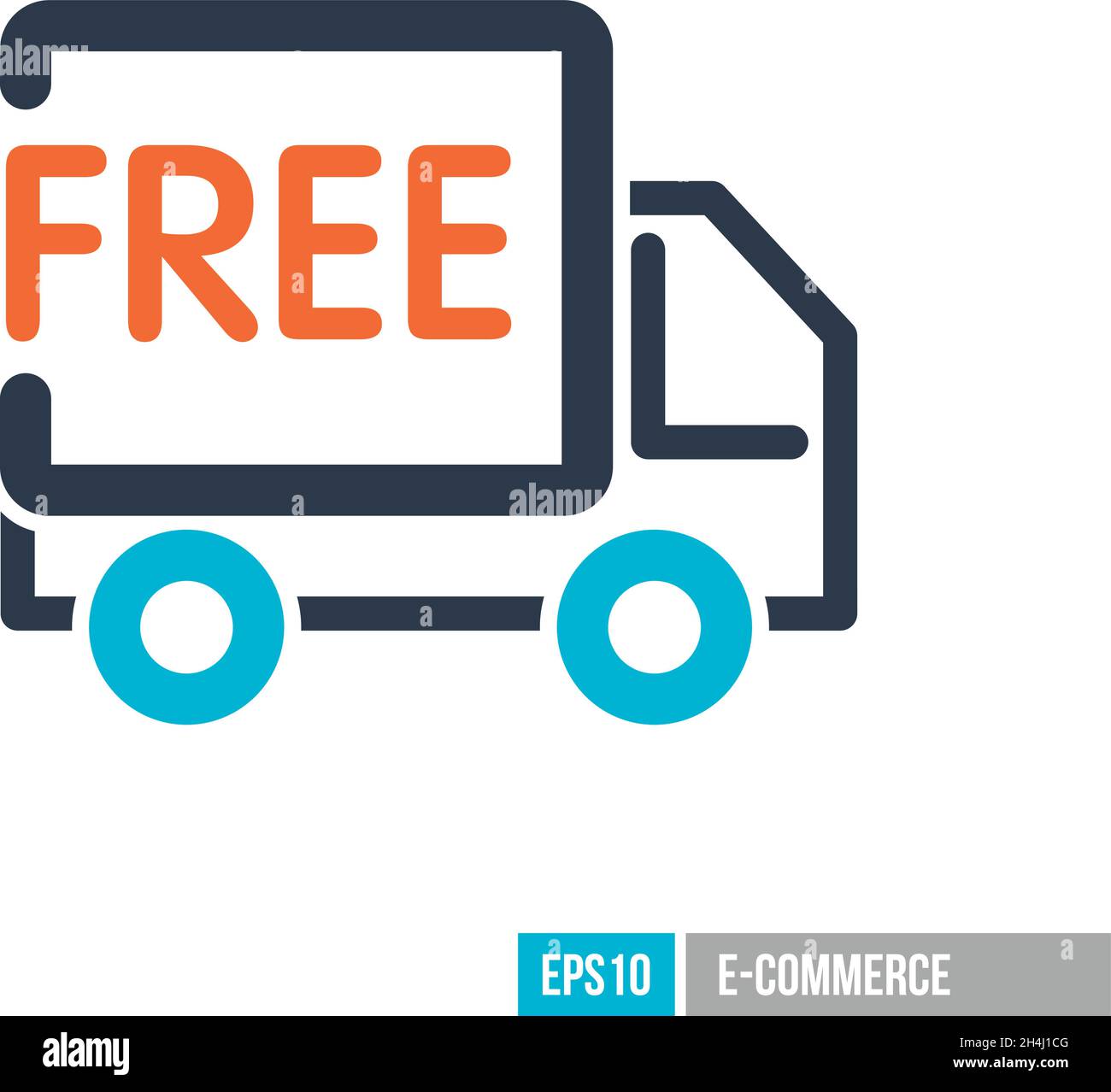 Free shipping icon. E-commerce sign. Graph symbol for your web site ...