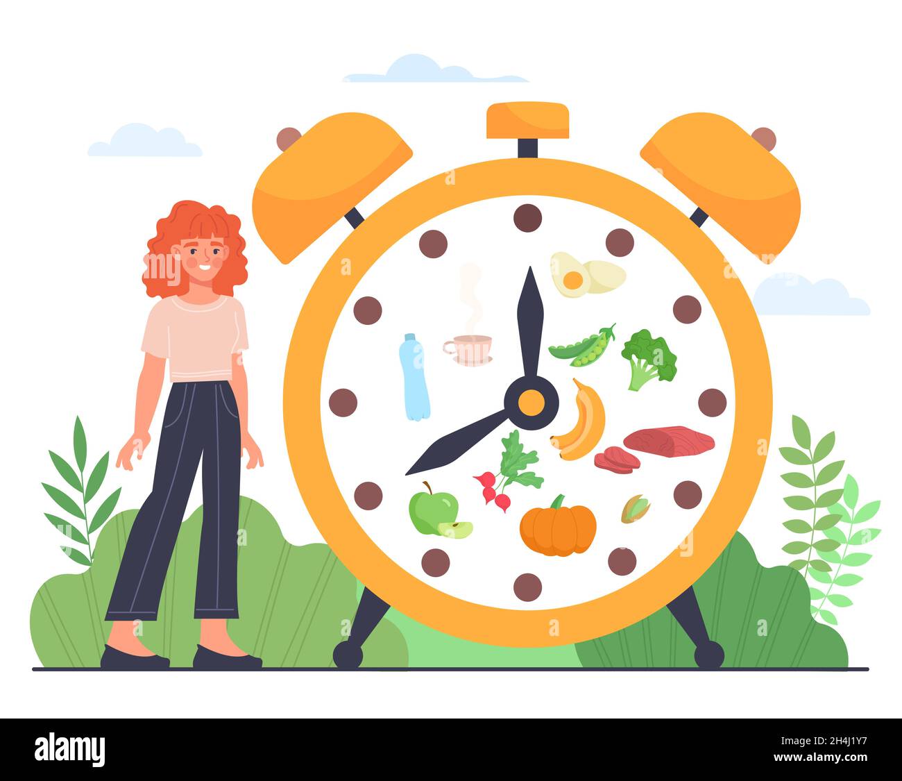 Intermittent fasting concept Stock Vector Image & Art - Alamy