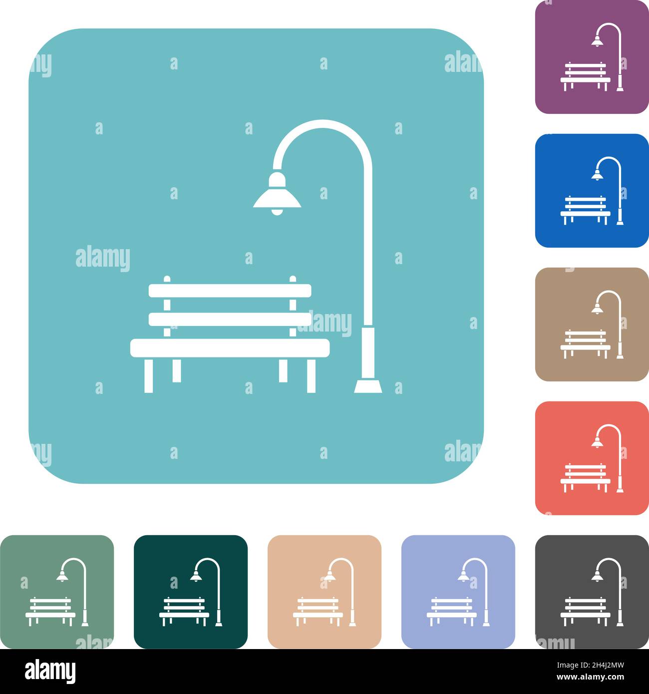 Curved lamppost Stock Vector Images - Alamy