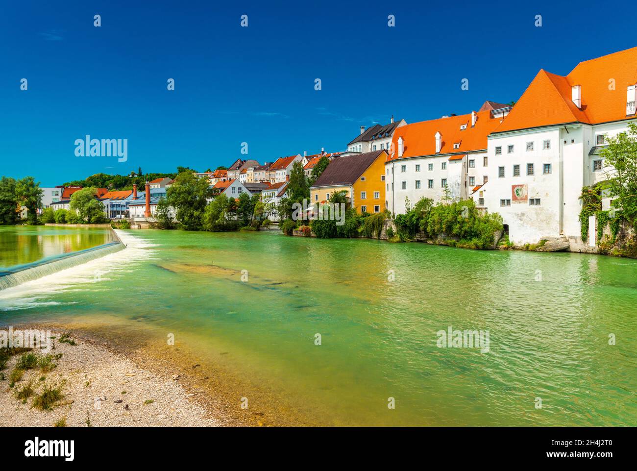 Cityscape of Steyr. View of the beautiful medieval Austrian town Stock ...