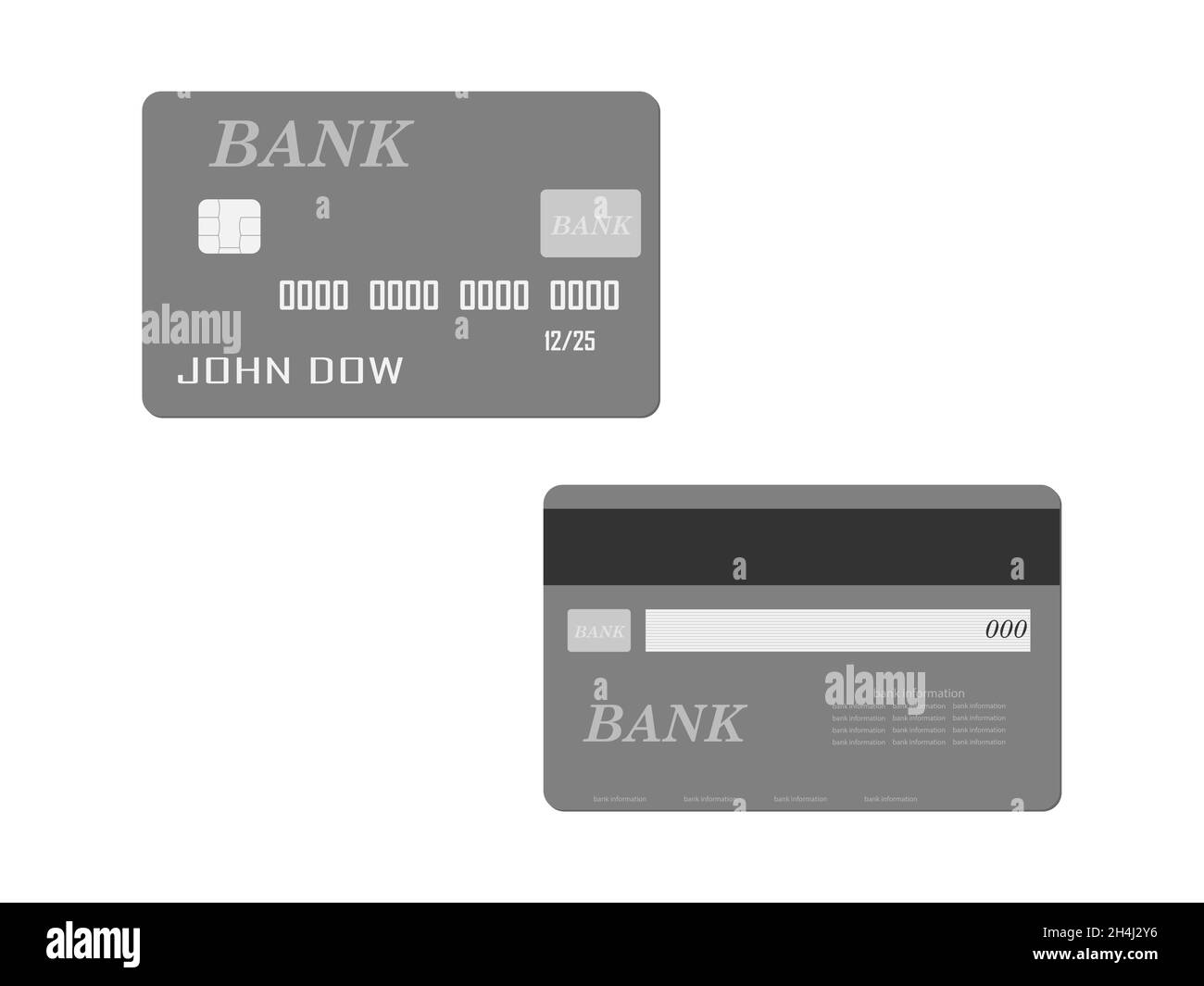 Back of credit card number Stock Vector Images - Alamy