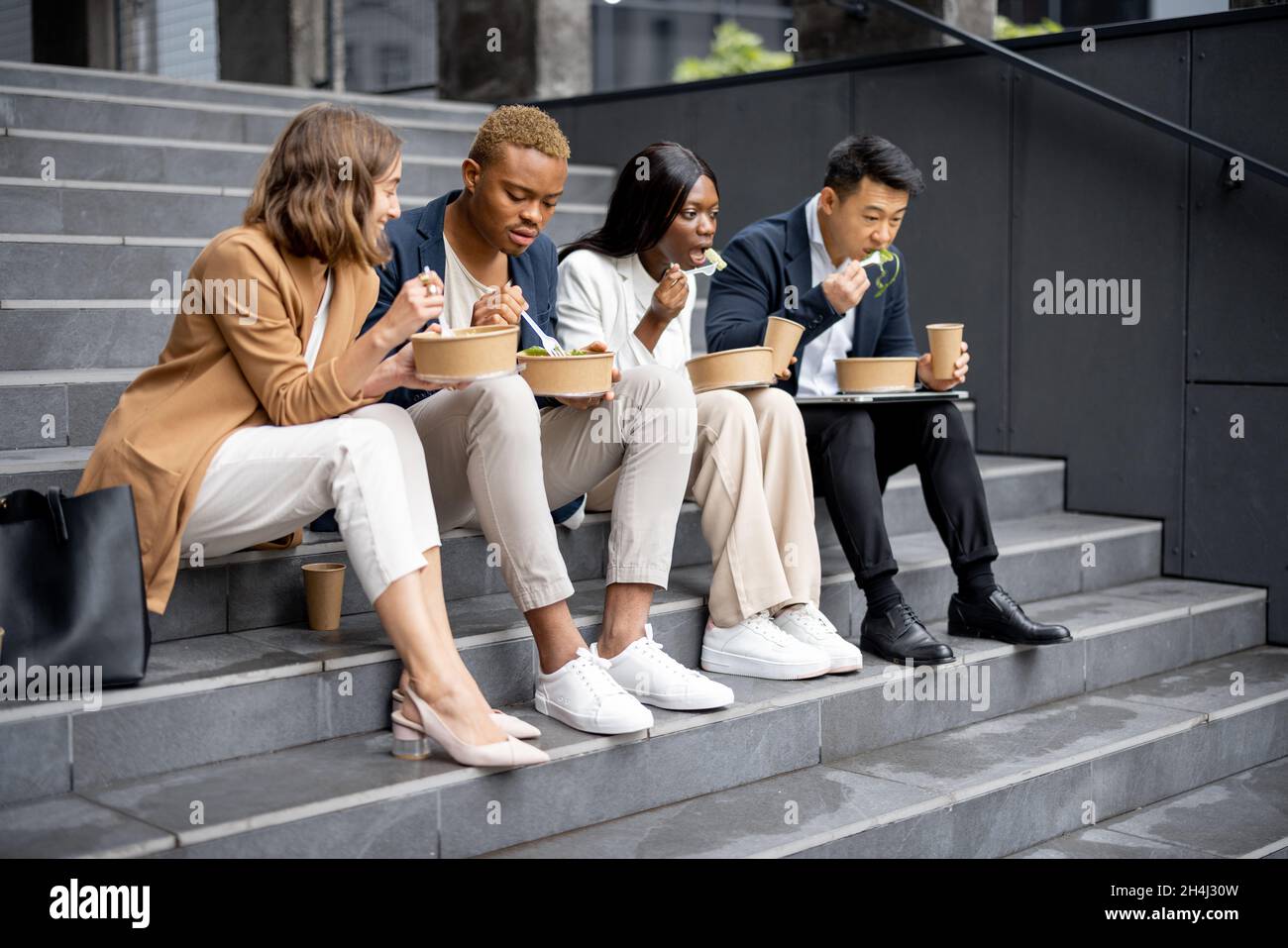 Man eating stairs hi-res stock photography and images - Alamy