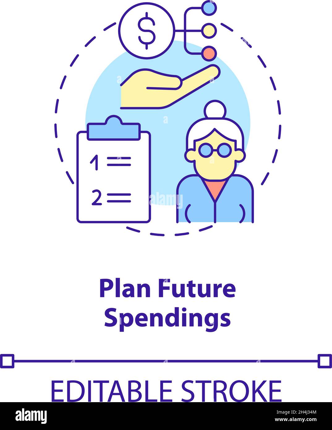 Spending calculation Stock Vector Images - Alamy