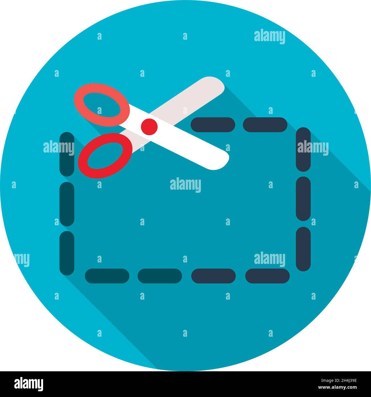 Coupon cutting icon. E-commerce sign. Graph symbol for your web site ...