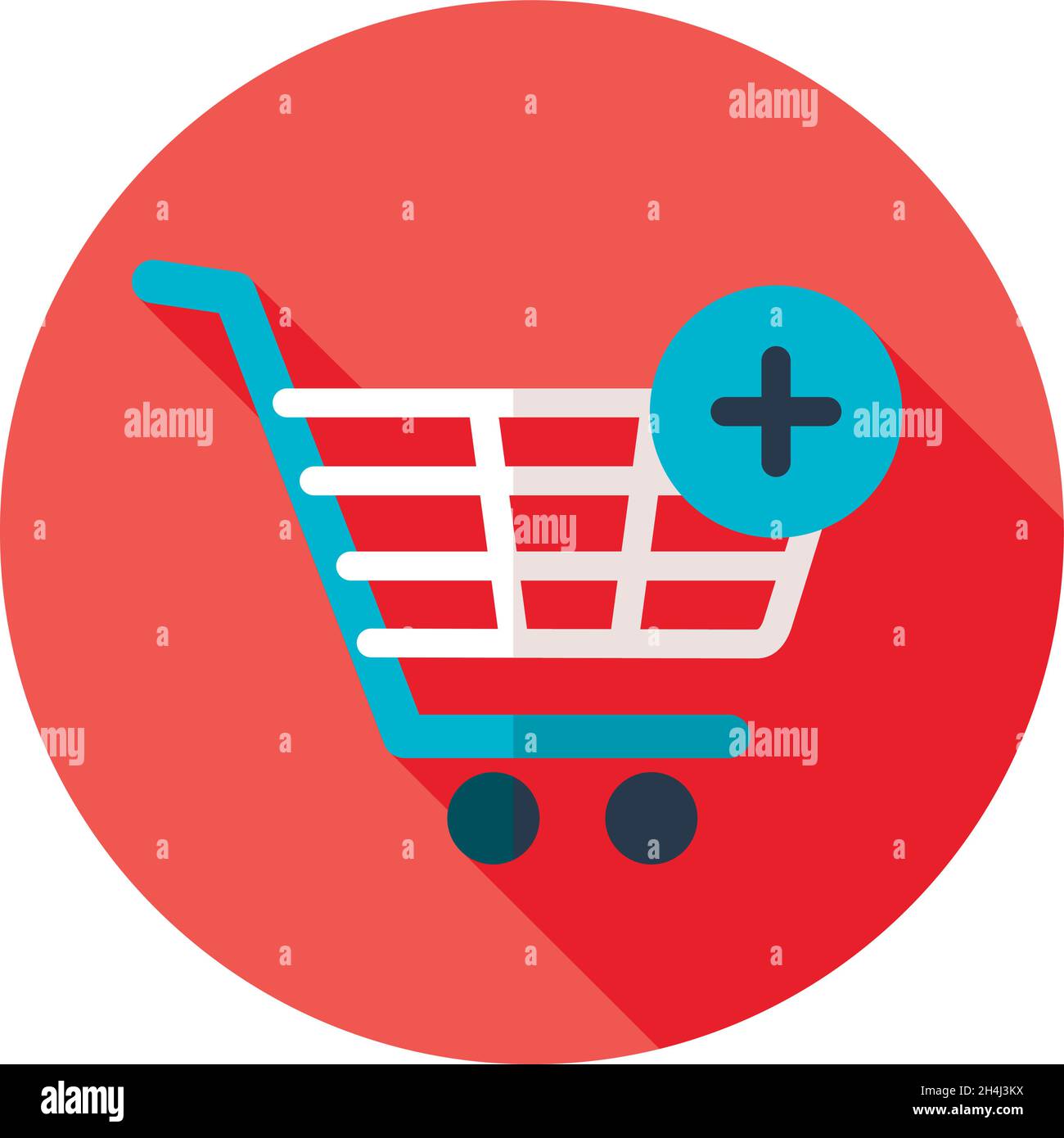 Shopping cart icon with plus. Add from cart. E-commerce sign. Graph ...