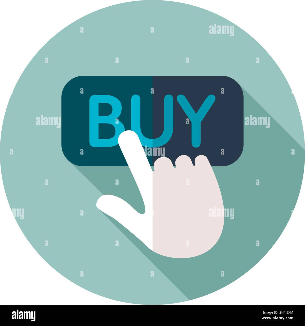 Finger pointing to buy sign icon. E-commerce sign. Graph symbol for ...