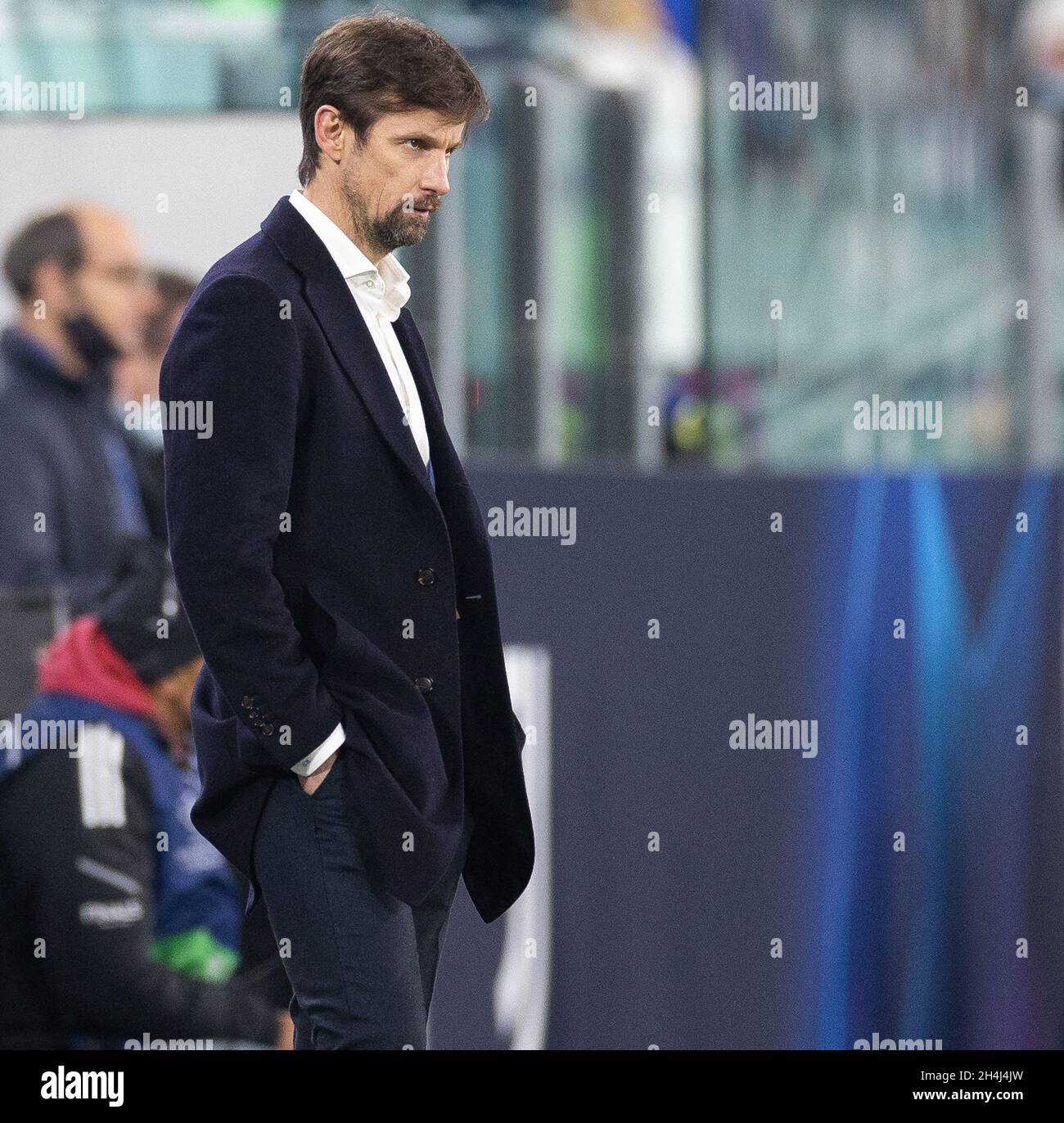 TURIN, ITALY - NOVEMBER 02: Zenit St. Petersburg Manager Sergei Semak ...