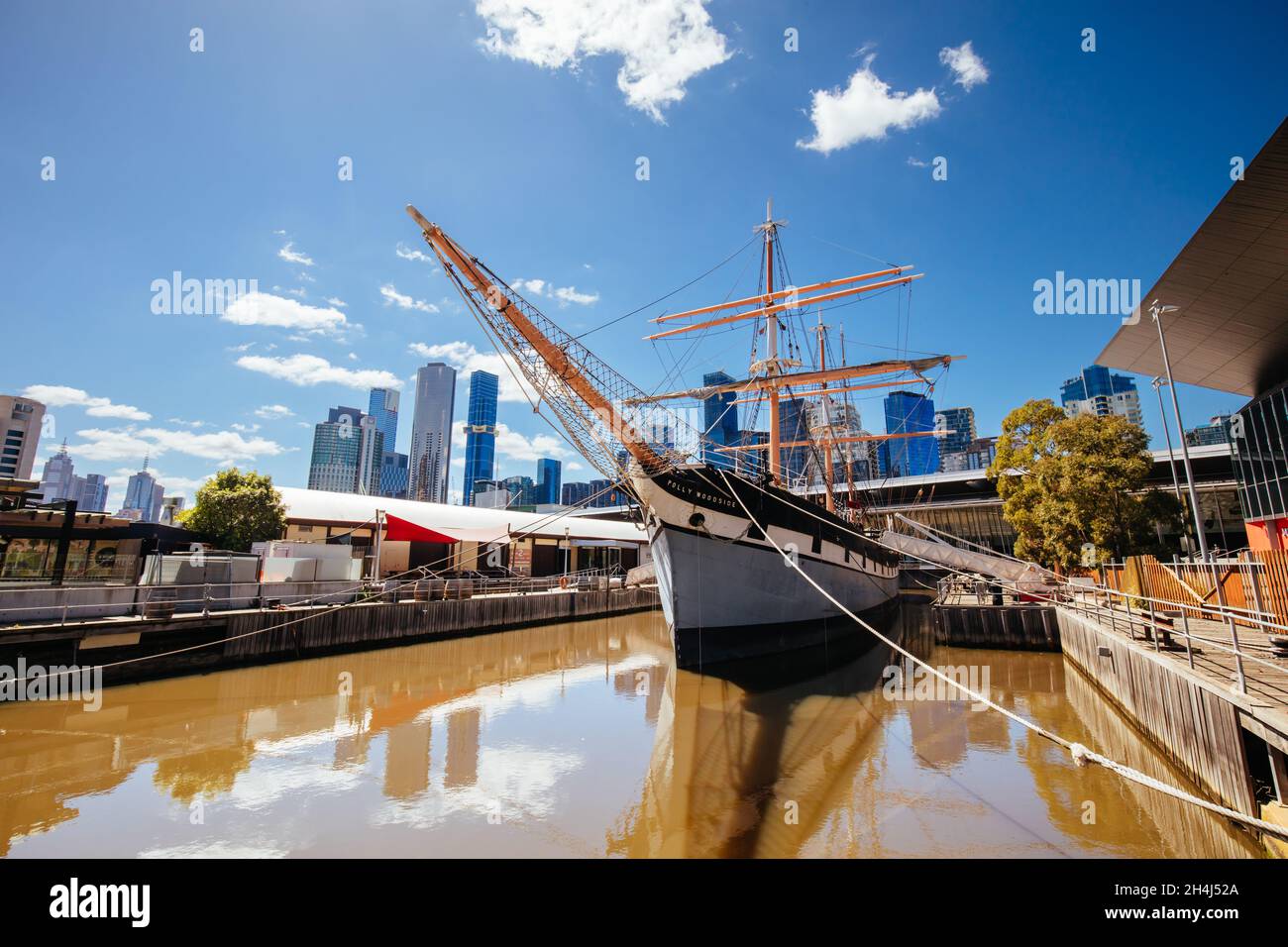 Polly Woodside Boat in Melbourne Australia Stock Photo - Alamy