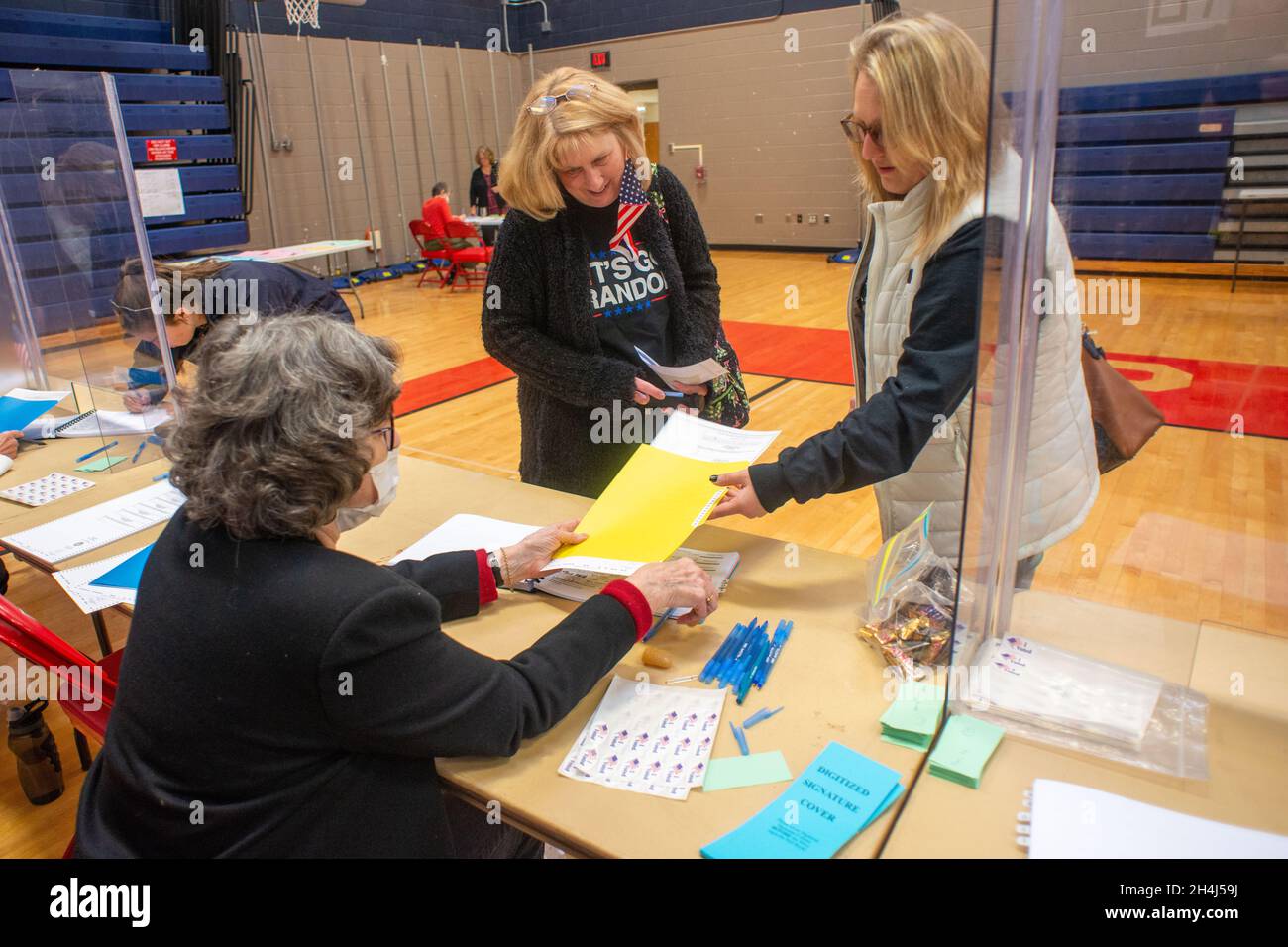 Buckingham, United States. 02nd Nov, 2021. From left, Pat Thureson of ...