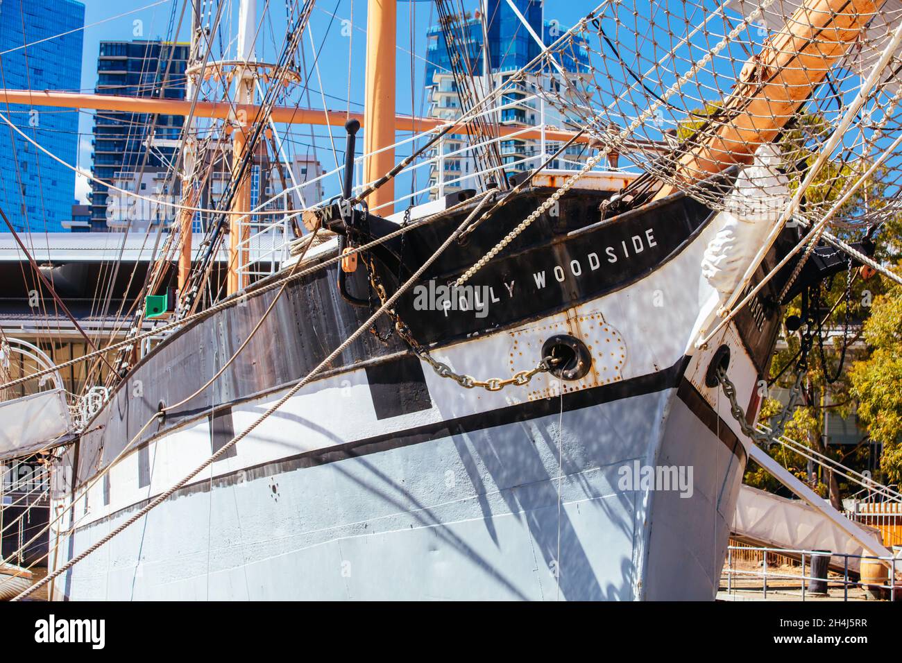 Polly Woodside Boat in Melbourne Australia Stock Photo - Alamy