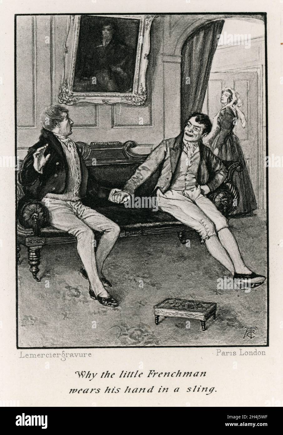 Scene from Why the Little Frenchman Wears His Hand in a Sling by Edgar ...